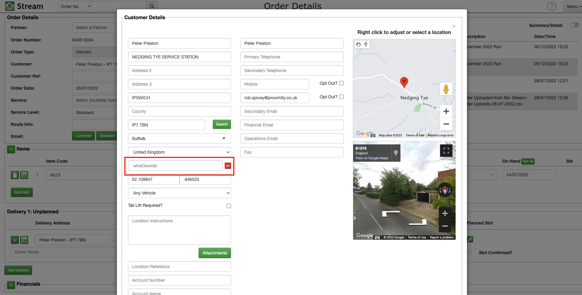 Adding a what3words address | Knowledge Base | Stream